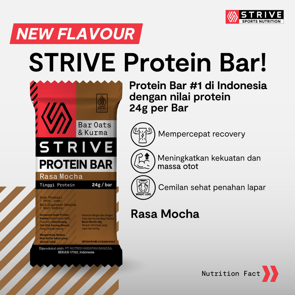 Strive Protein Bar - 1 pc (24g Protein/ bar) – striveindonesia